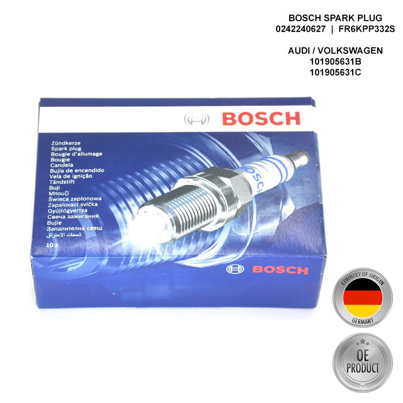 BOSCH Spark Plug for Audi A3 A6 (FR6KPP332S), Car Accessories ...