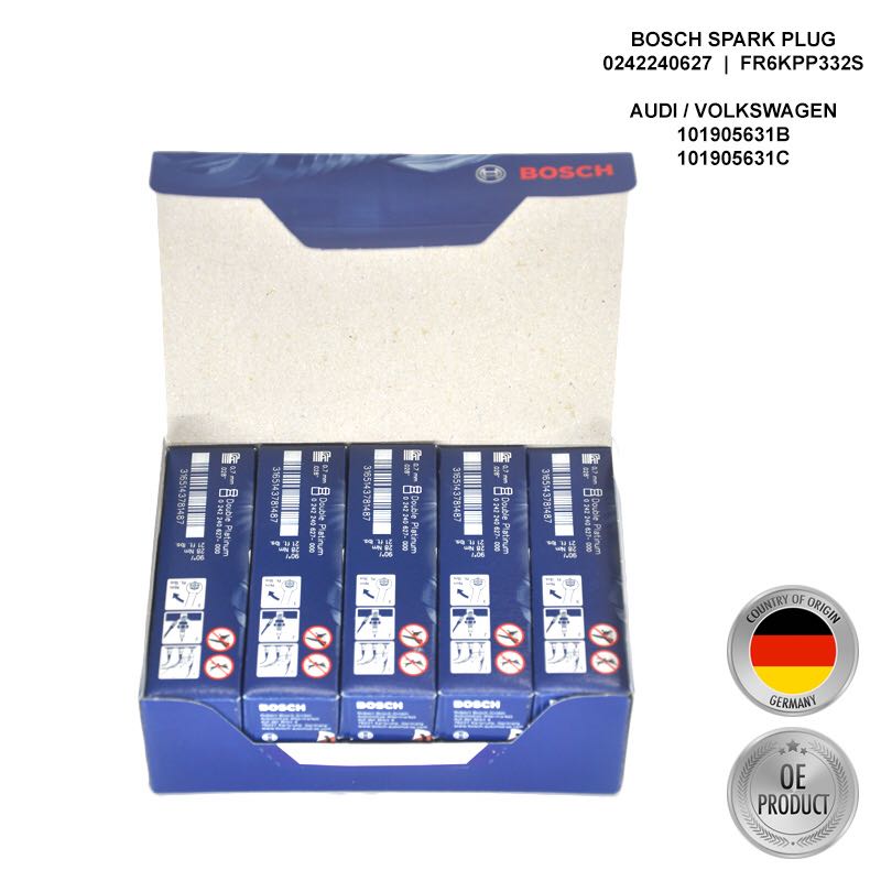 BOSCH Spark Plug for Audi A3 A6 (FR6KPP332S), Car Accessories ...