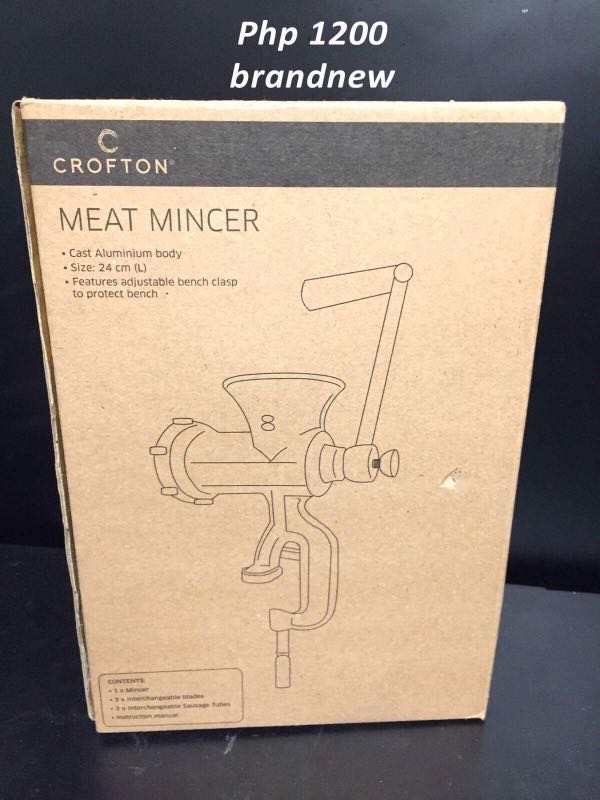 Crofton Meat Mincer grinder sausage maker, TV & Home Appliances ...