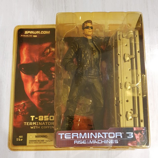 Mcfarlane Terminator 3 T-850 with coffin, Hobbies & Toys, Toys & Games ...