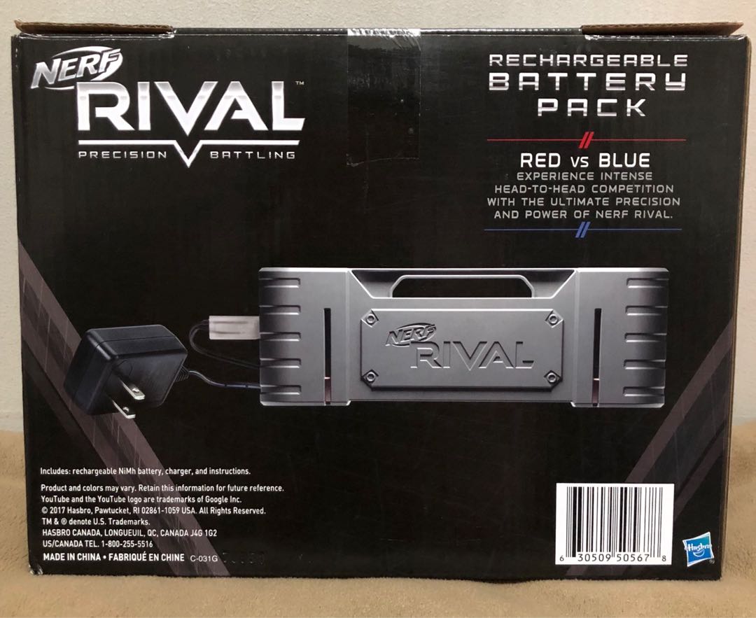 Nerf Rival Rechargeable Battery Pack, Hobbies & Toys, Toys & Games on ...