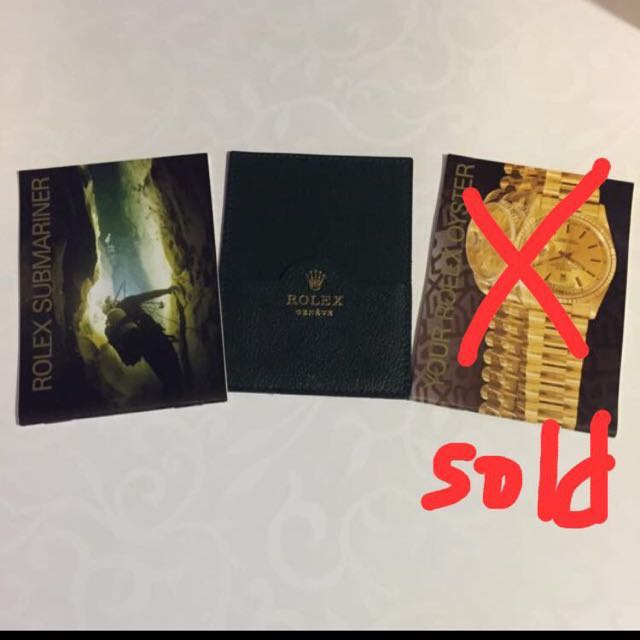 Reduced! Original Vintage Rolex Booklets Cards And Holder (1 SOLD ...