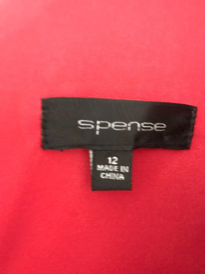 Spense Red Peplum Dress, Women's Fashion, Dresses & Sets, Dresses on ...