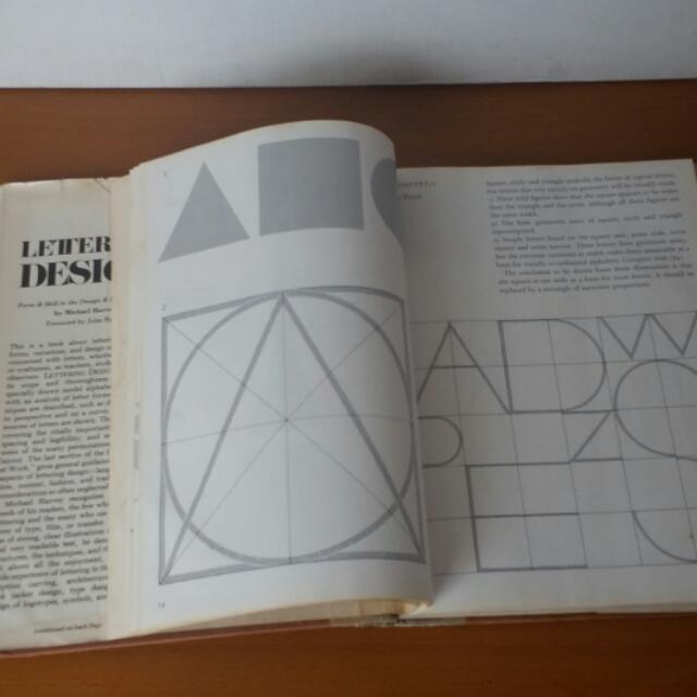 VINTAGE BOOK, Lettering Design, Form & Skill In The Design And Use Of ...