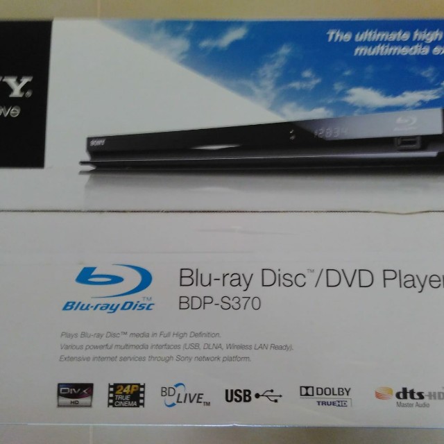 Blu Ray Player Sony BDP-S370, TV & Home Appliances, TV & Entertainment ...