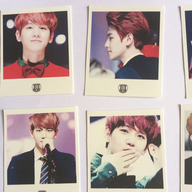 EXO Baekhyun Polaroid, Hobbies & Toys, Memorabilia & Collectibles, K ...
