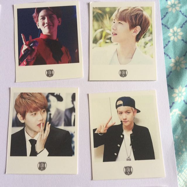 EXO Baekhyun Polaroid, Hobbies & Toys, Memorabilia & Collectibles, K ...