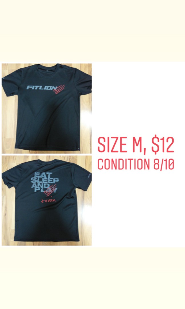 Fitlion Tee, Men's Fashion, Activewear on Carousell