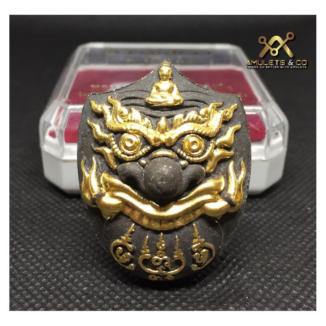 Phra Rahu with Garuda Bird 3 Takrut with Gems Stone - LP Nien, Hobbies ...