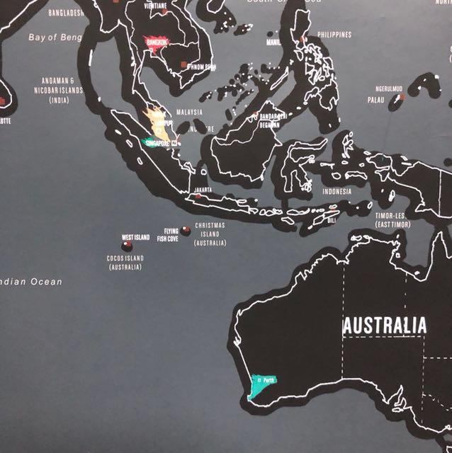 Scratch World map, Hobbies & Toys, Toys & Games on Carousell