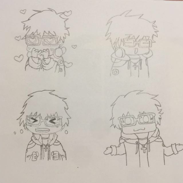 Seven Emoji Sticker Drawing, Hobbies & Toys, Occasions & Party Supplies ...