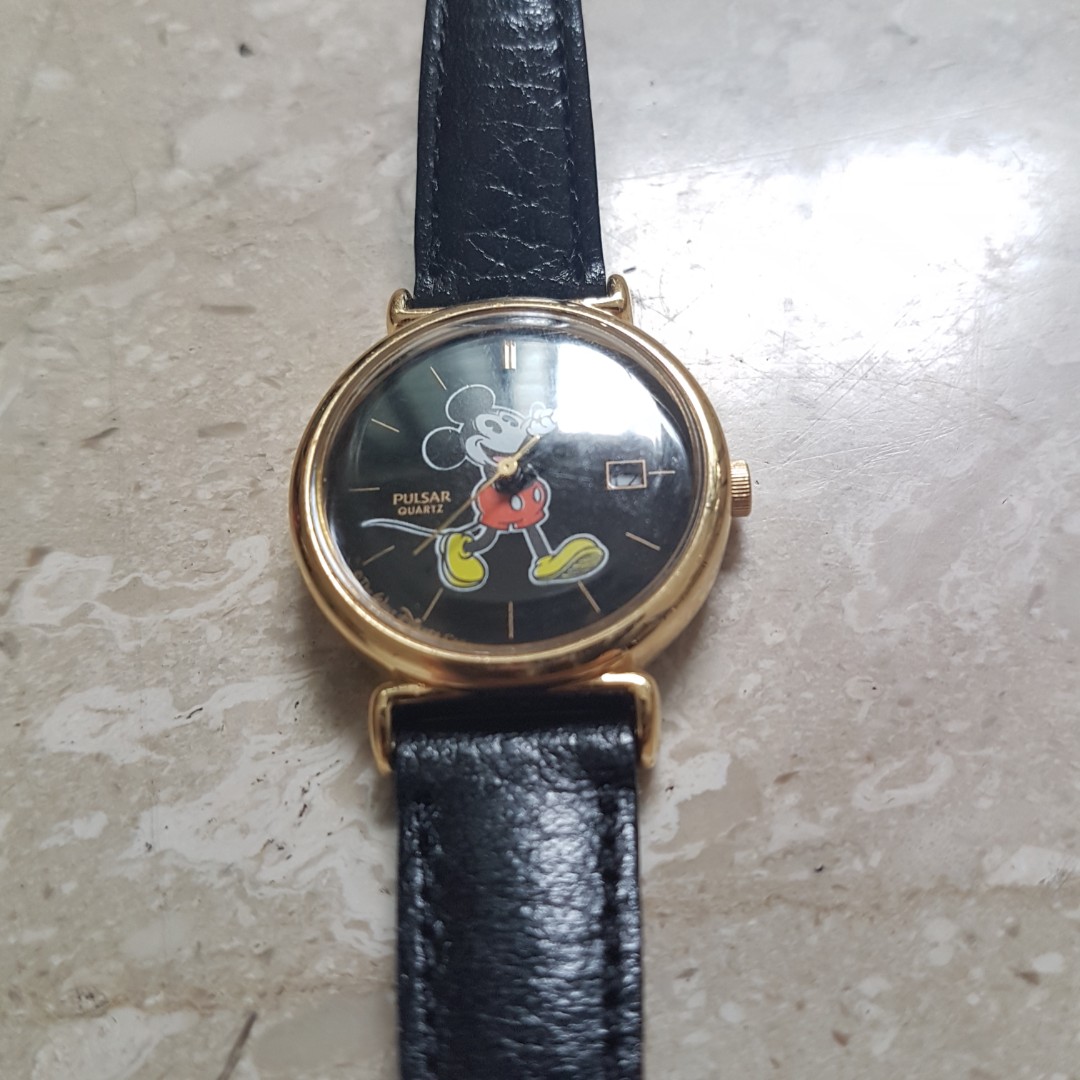 Vintage Pulsar Mickey Mouse Watch, Women's Fashion, Watches ...