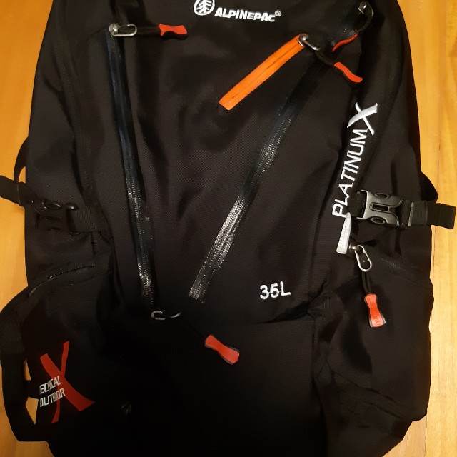 Alpinepac technical outdoor backpack 35L, Sports Equipment, Hiking ...