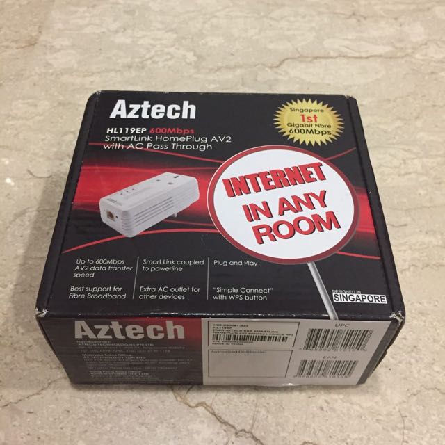 Aztec Home Plug Hl119ep, TV & Home Appliances, TV & Entertainment ...