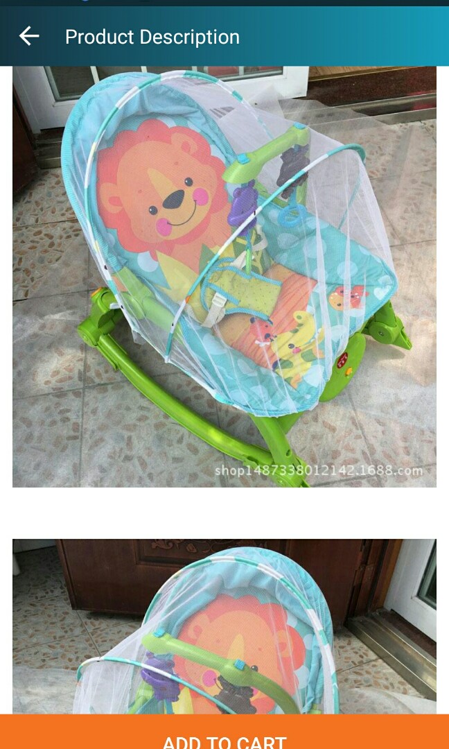 BABY ROCKING CHAIR MOSQUITO NET SWING BABY ELECTRIC, Babies & Kids ...