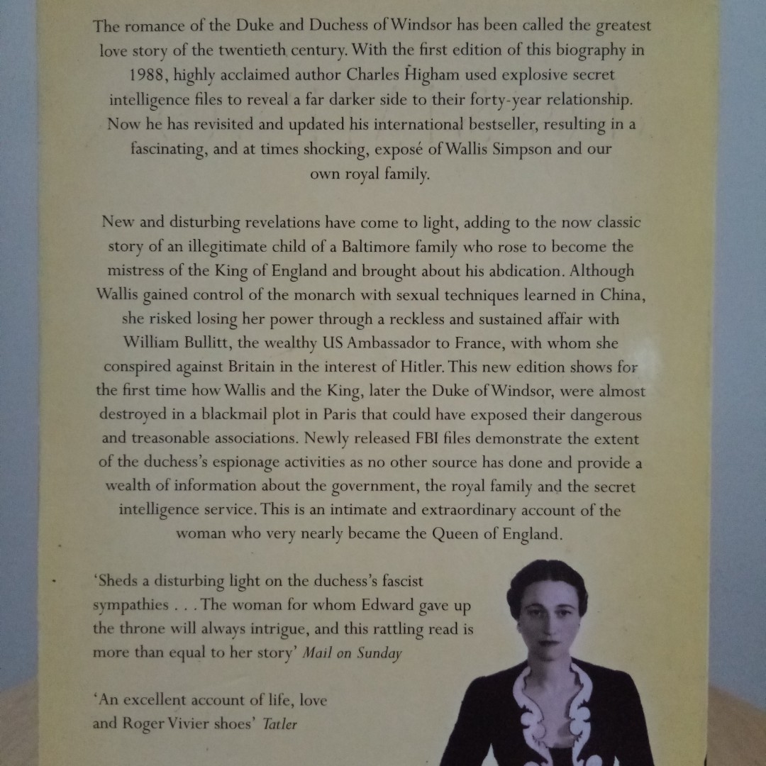 Biography of Wallis Simpson, Duchess of Windsor, Hobbies & Toys, Books ...