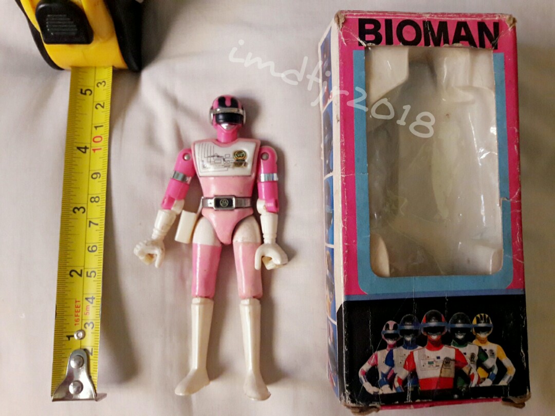 Bioman Pink 5 Vintage Toy, Hobbies & Toys, Toys & Games on Carousell