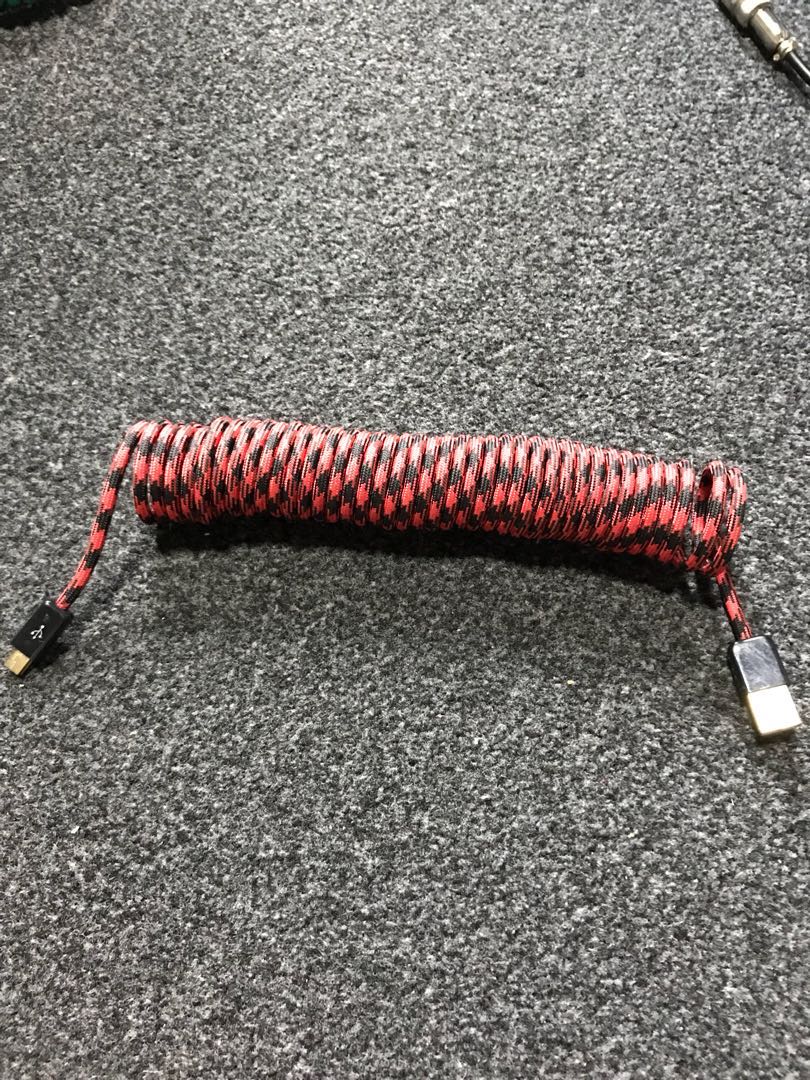 Custom Coiled keyboard cable, Computers & Tech, Parts & Accessories ...