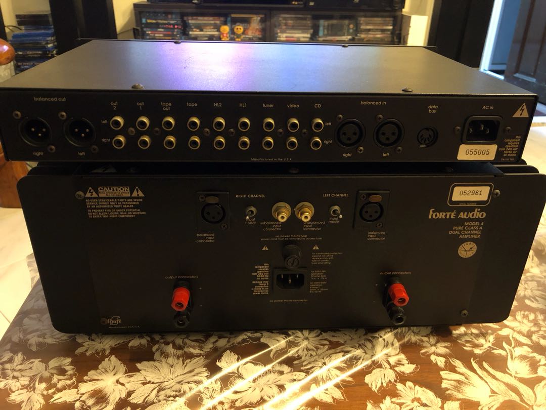 Forte Model 4 Class A Power & Forte F44 Class A Pre by Threshold, Audio ...