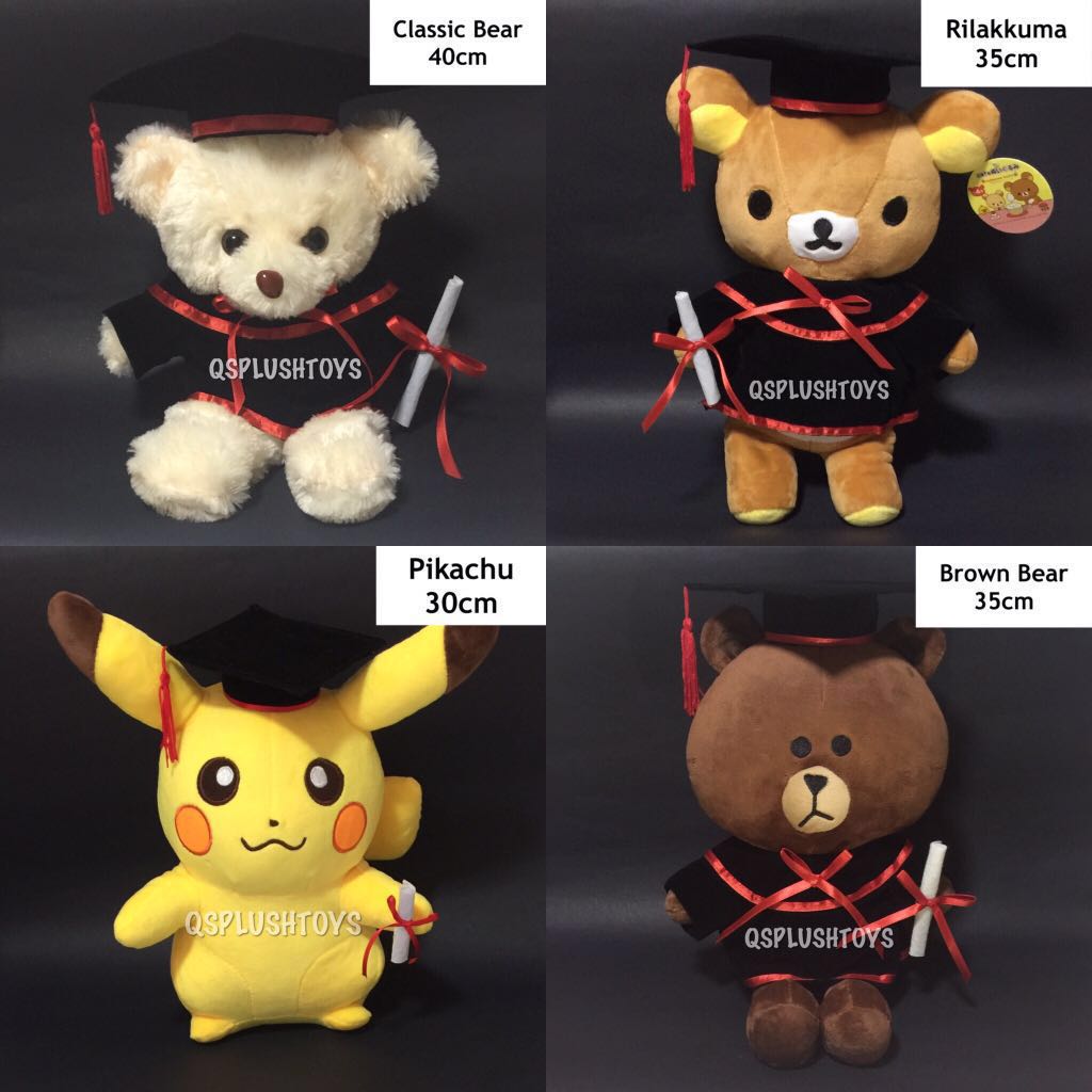 [In Stock] Graduation Plush Toys, Hobbies & Toys, Toys & Games on Carousell