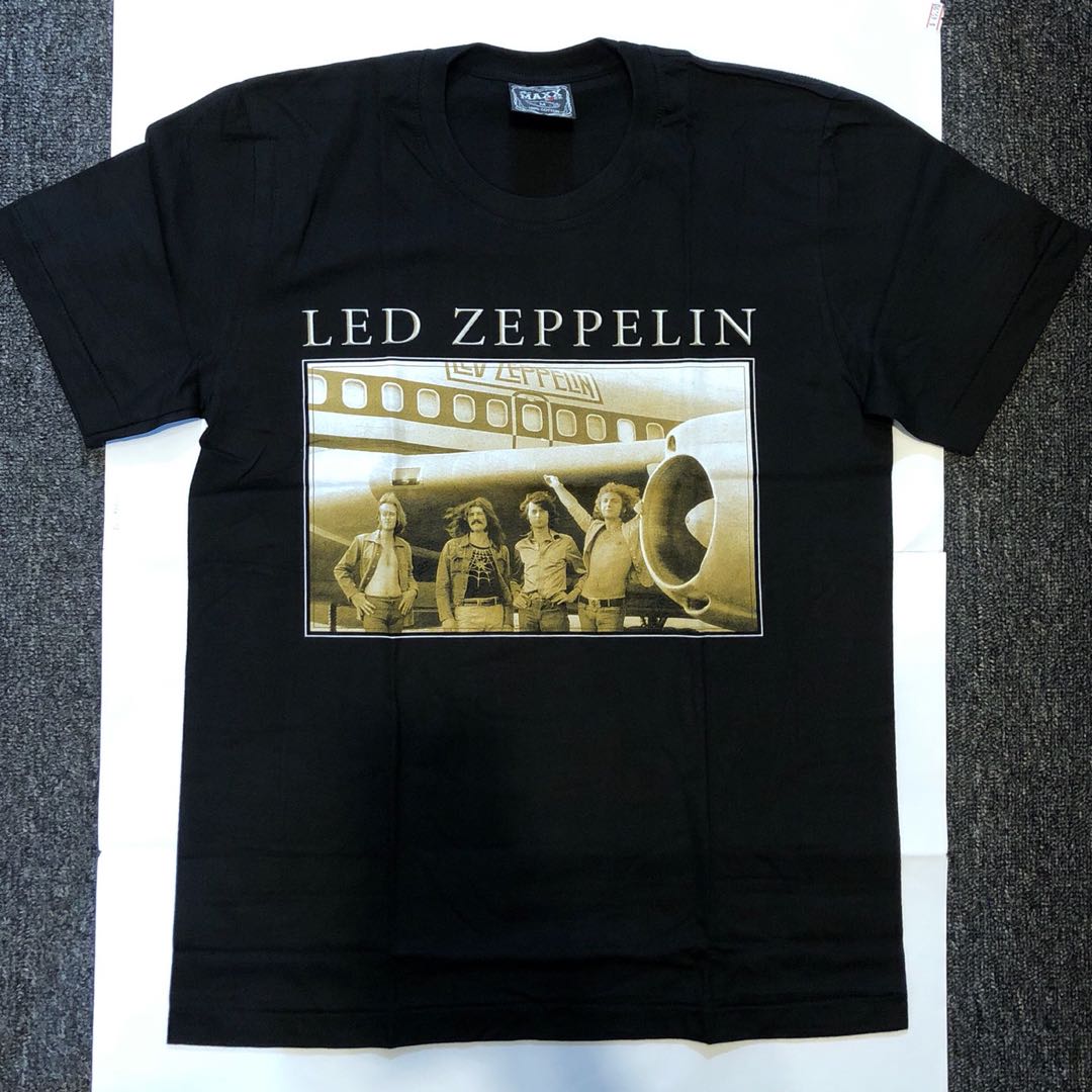 Led Zeppelin - Members Plane T-shirt Band Merch (M), Men's Fashion ...
