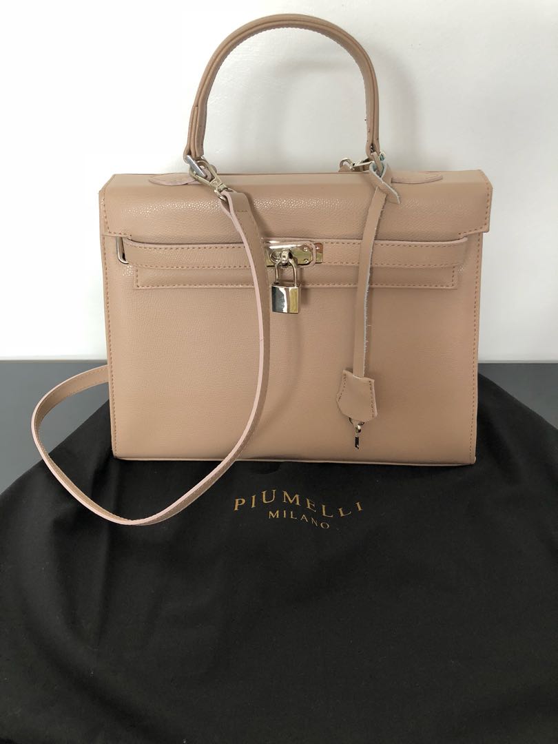 Piumelli Milano Hermés Kelly inspired, Luxury, Bags & Wallets on Carousell