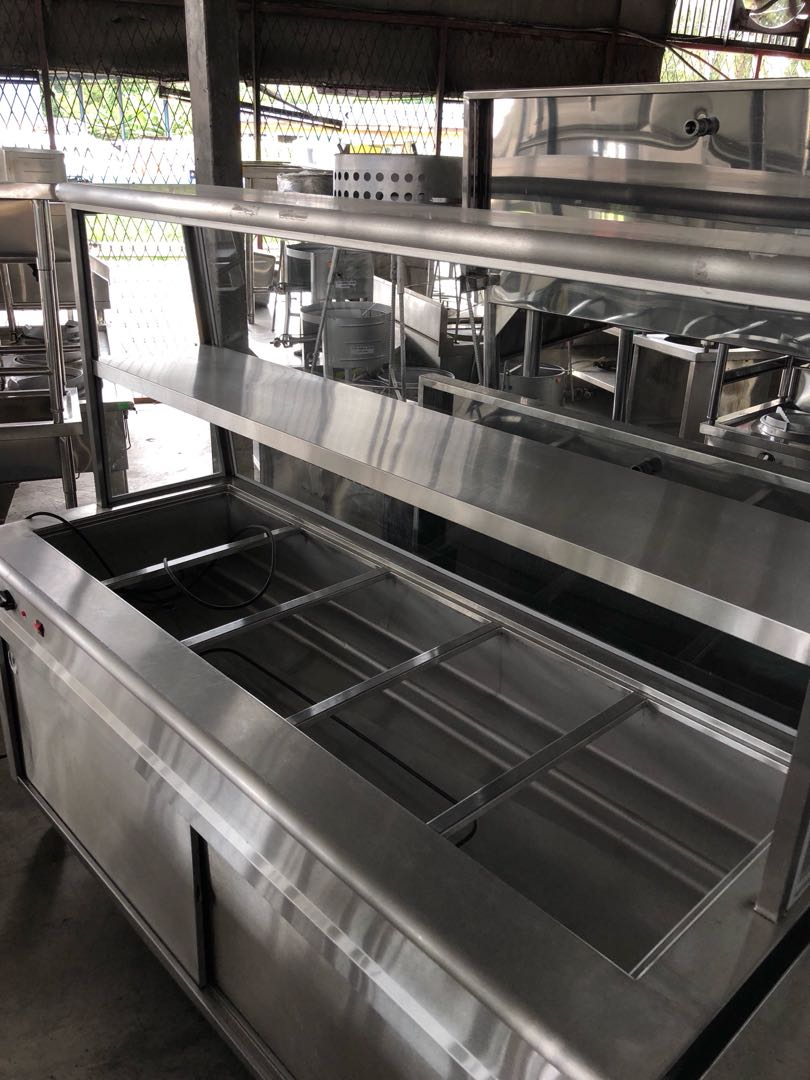 Stainless Steel Ban Marie Nasi Campur, Furniture & Home Living ...