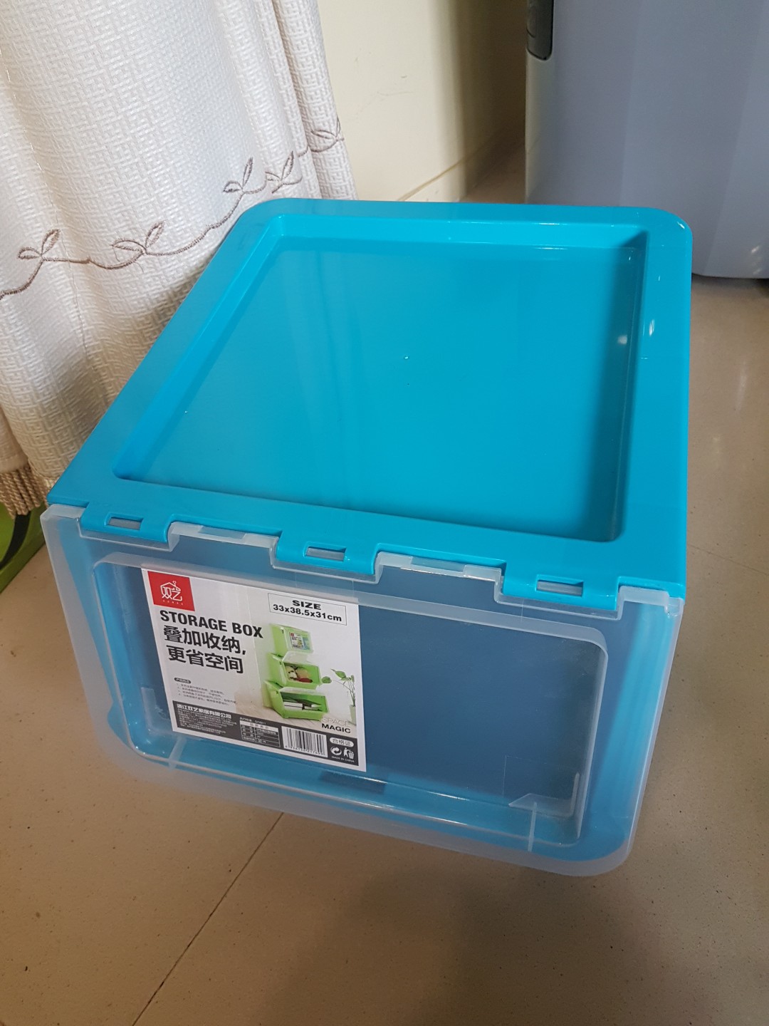 Storage Box Side open with wheels (pre-loved), Furniture & Home Living ...