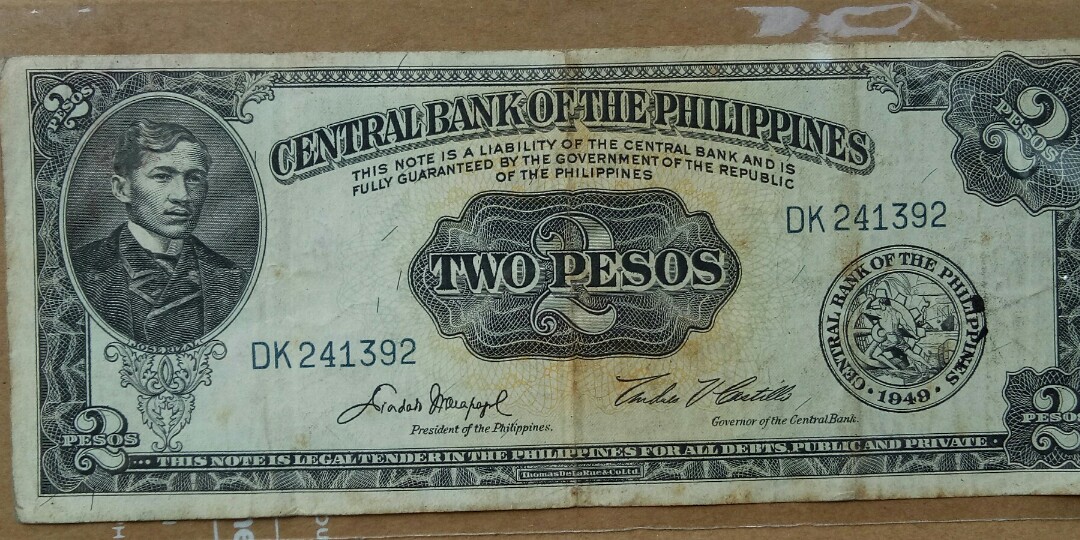 Two Peso Old Philippine Money, Hobbies & Toys, Memorabilia ...