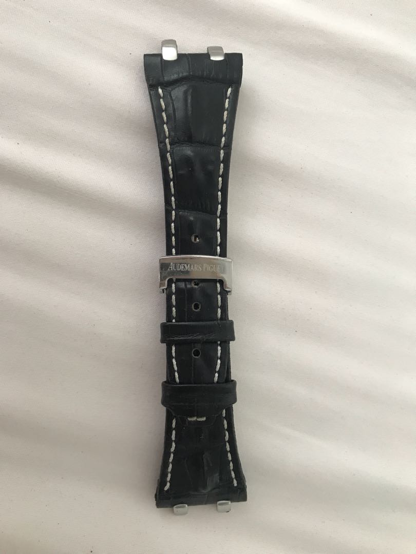 AP alligator black colour strap with Parker (OEM), Luxury, Watches on Carousell