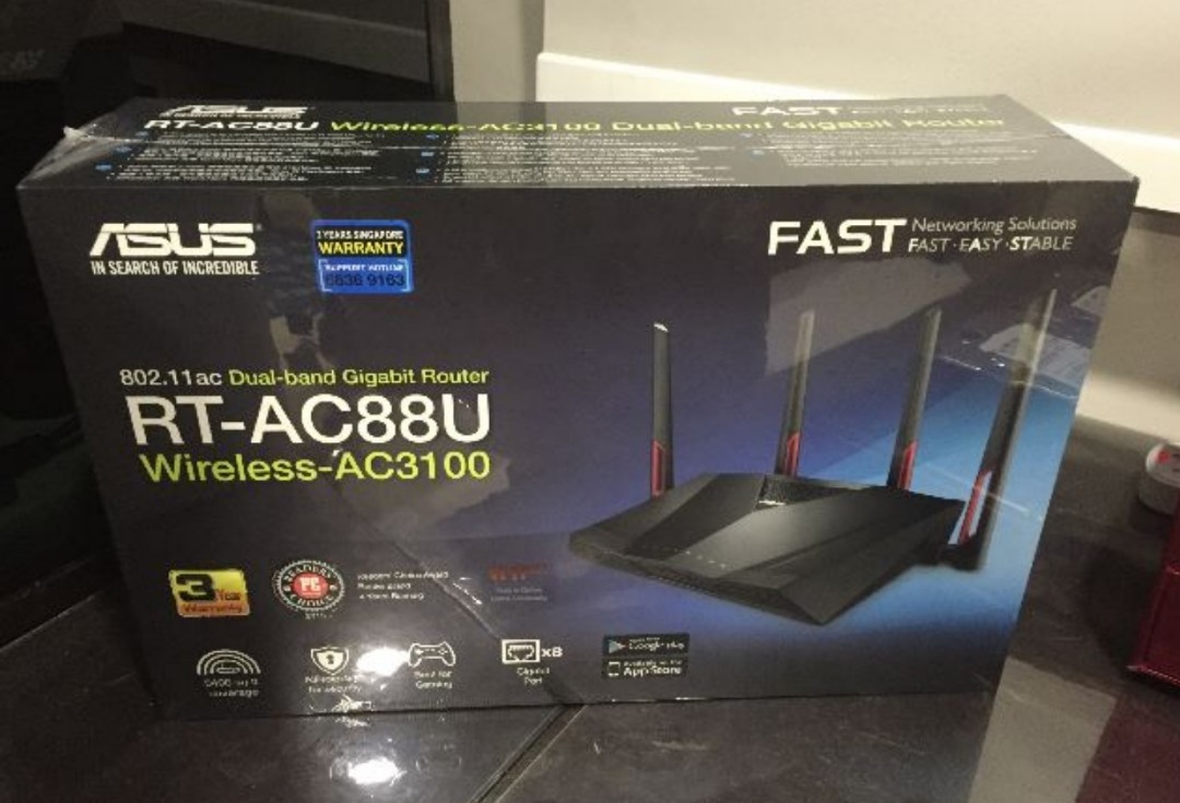 Asus RT-AC88U router, Computers & Tech, Parts & Accessories, Networking ...