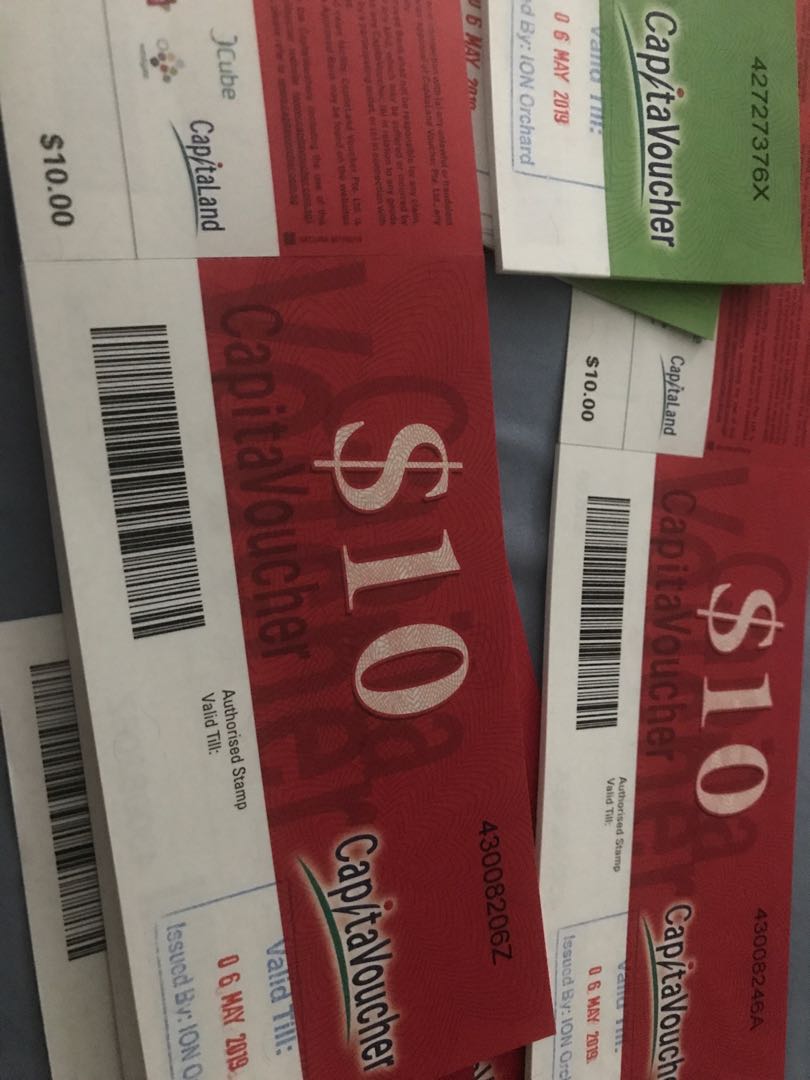 CapitaLand Vouchers, Entertainment, Gift Cards & Vouchers on Carousell