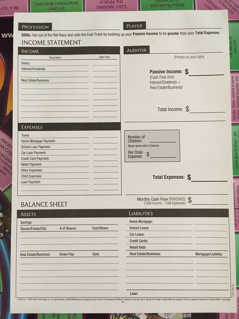 CashFlow 101 how to get out of rat race English, Hobbies & Toys, Toys ...