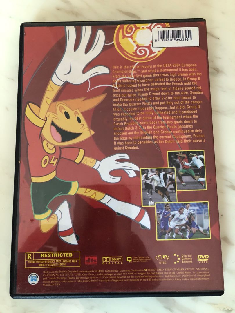 Euro 2004 DVD, Hobbies & Toys, Music & Media, CDs & DVDs on Carousell