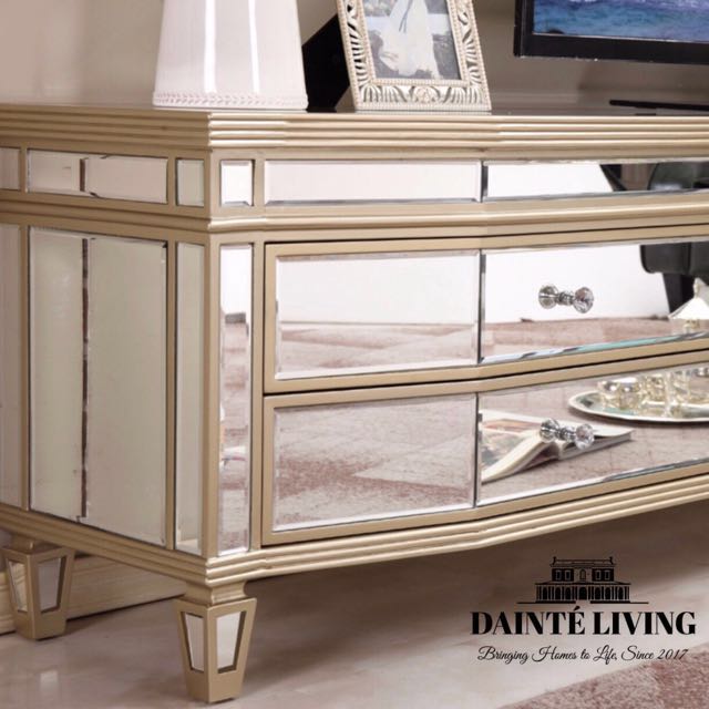 Modern Luxury | Mirrored TV Console | Bespoke, Furniture & Home Living ...