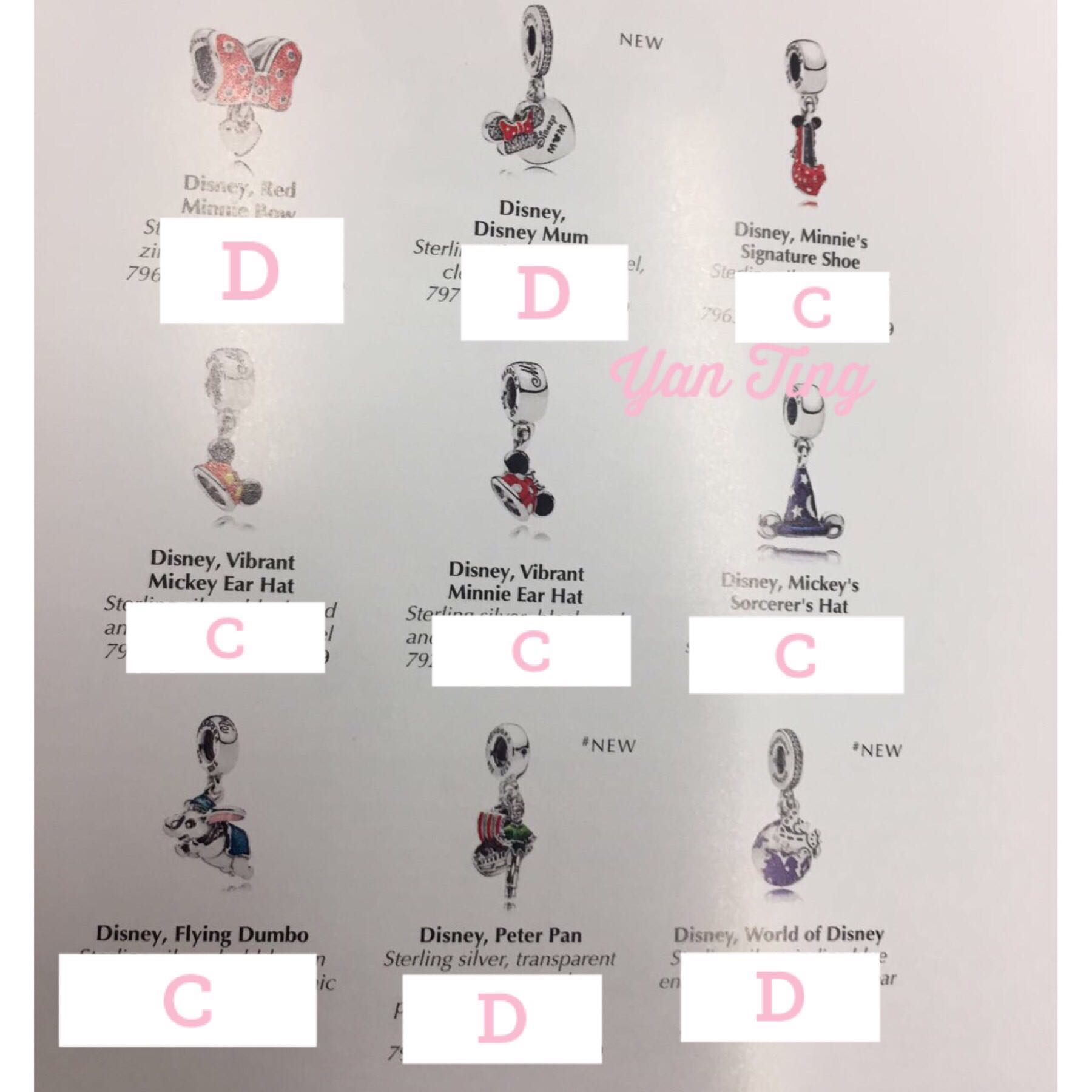 Pandora Disney Hong Kong Disneyland & Park Exclusive Charms & Bracelet ...