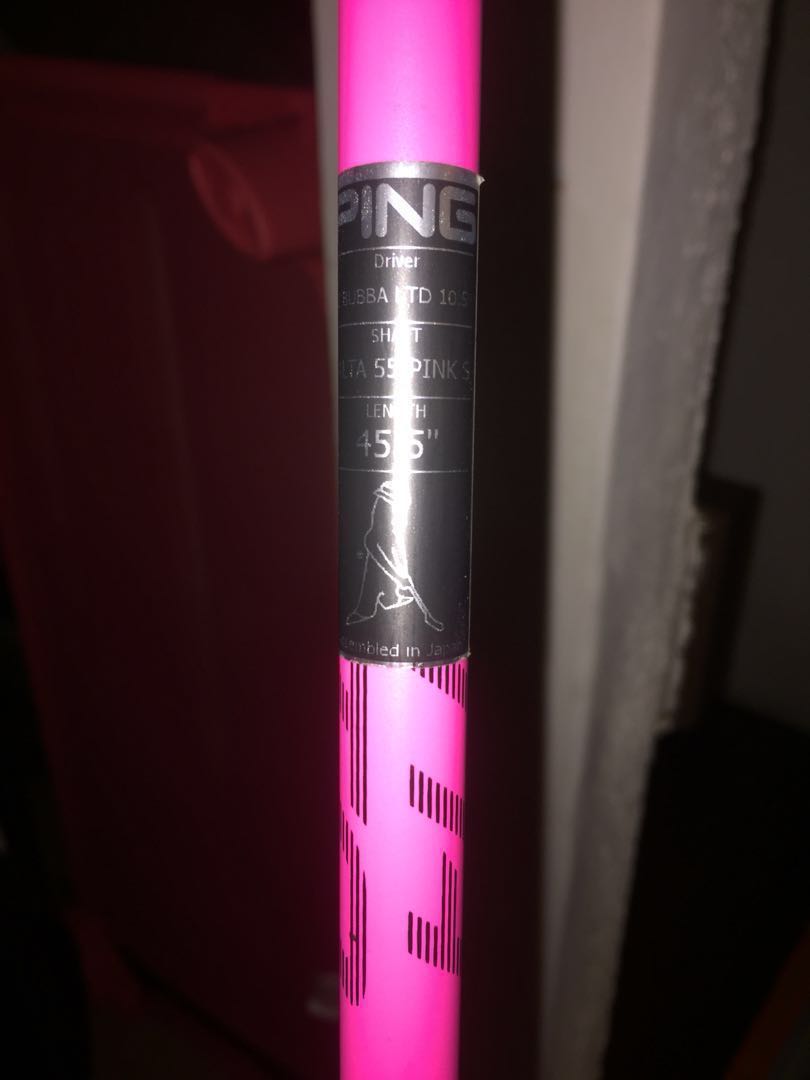 Ping Pink Bubba Watson G Golf Driver 9* stiff shaft w/o headcover ...
