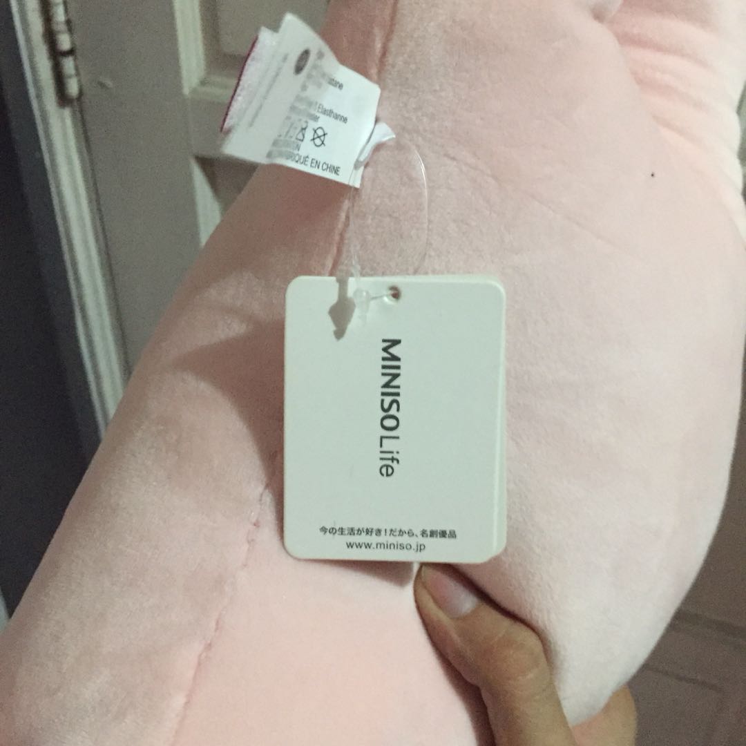 pink bunny plushie from Miniso, Babies & Kids, Infant Playtime on Carousell