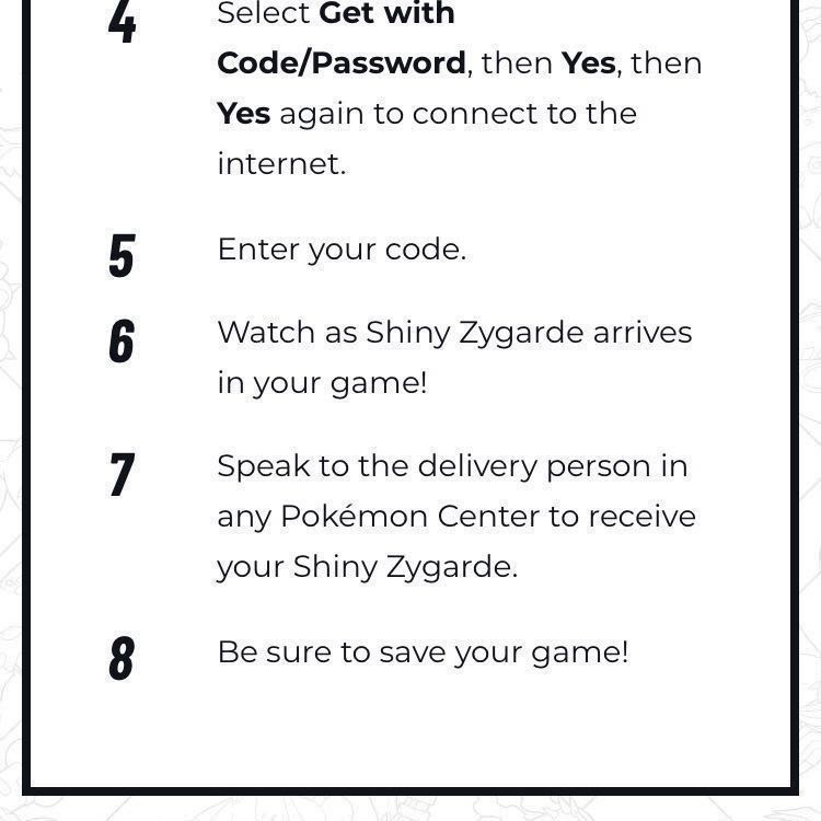Pokemon 2018 Legends Shiny Zygarde Event Code, Video Gaming, Gaming ...