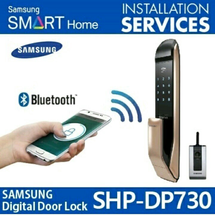 Samsung Digital Locksets (Gold/Black) *Pin *Key-Tag *Card *Solid Dimple ...