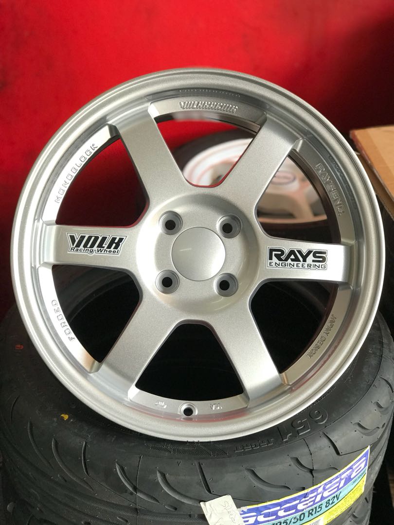 Te37 16 inch sports rim vios swift ford fiesta, Auto Accessories on Carousell