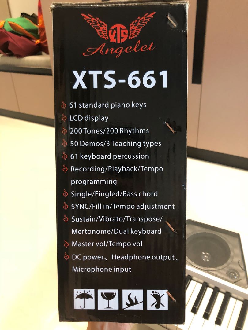Angelet 61-key Electronic Keyboard, Hobbies & Toys, Music & Media ...