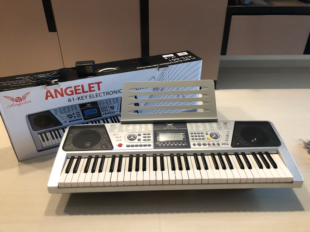 Angelet 61-key Electronic Keyboard, Hobbies & Toys, Music & Media ...