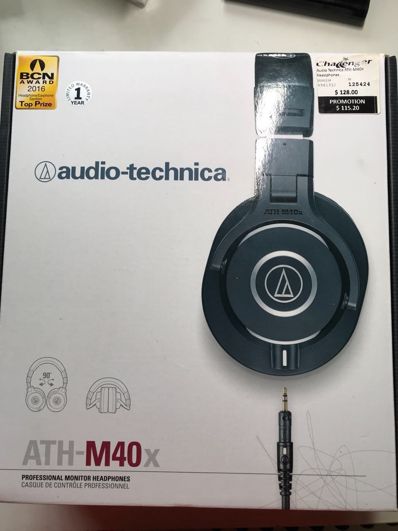 Audio Technica ATH-M40X, Audio, Other Audio Equipment on Carousell