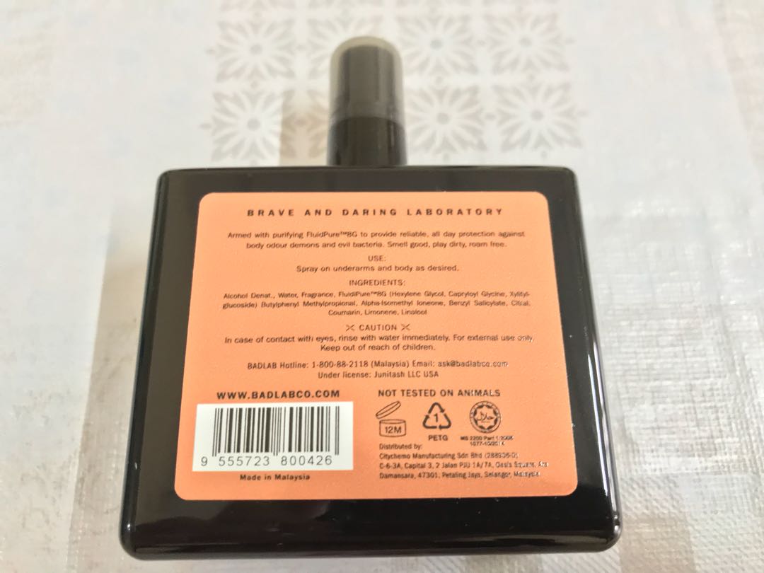 BAD LAB Perfume 100ml, Beauty & Personal Care, Fragrance & Deodorants ...