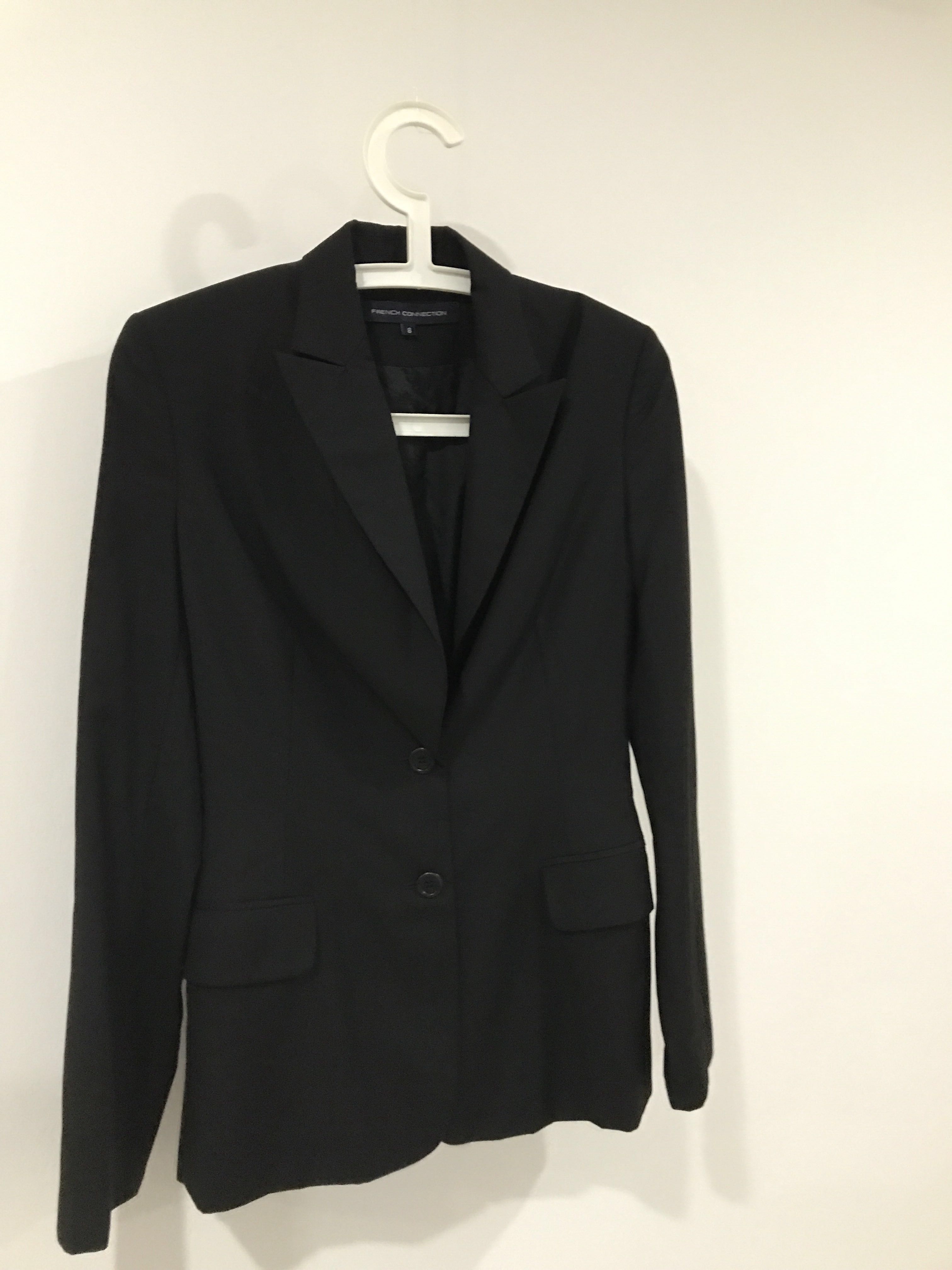 Black jacket from French connection, Women's Fashion, Dresses & Sets ...