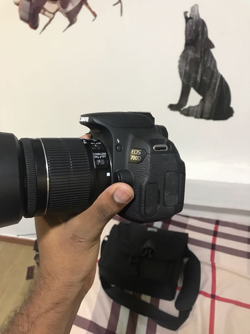 Canon DSLR 700D 18-55mm standard Lens, Photography, Cameras on Carousell