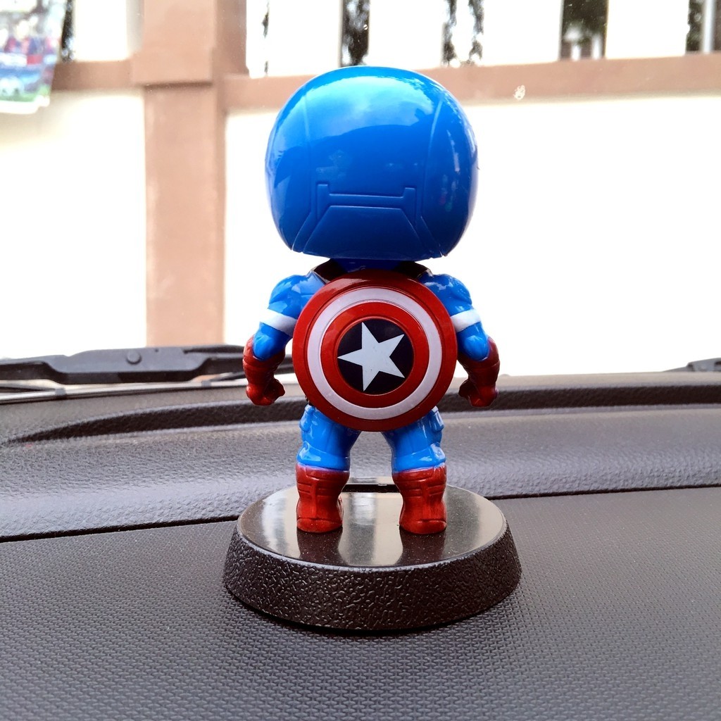 Captain America solar panel bobble head, Hobbies & Toys, Toys & Games ...