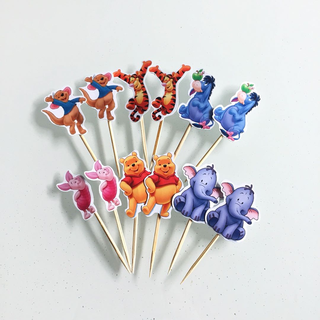 Cupcakes Topper (Winnie The Pooh), Food & Drinks, Homemade Bakes on ...