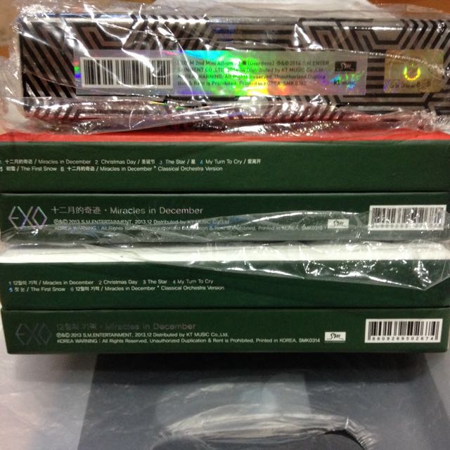EXO MID Albums (Korean & Mandarin Versions), Hobbies & Toys ...